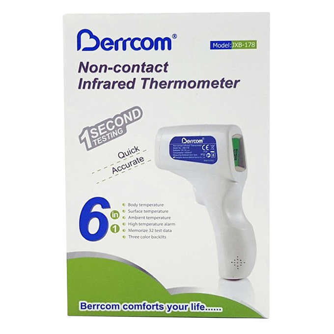 BERRCOM NON-CONTACT INFARED THERMOMETER – Prime Select Senior Supplies